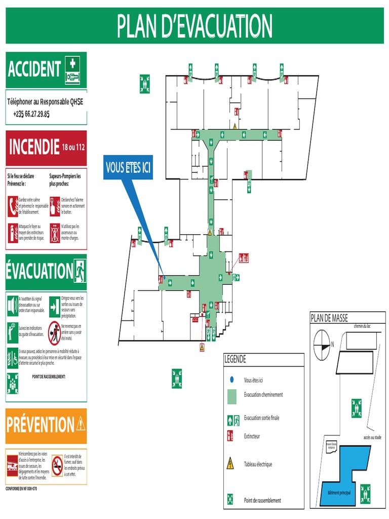 Plan d'Évacuation Incendie École Dracea | PDF | Feu | Sécurité publique