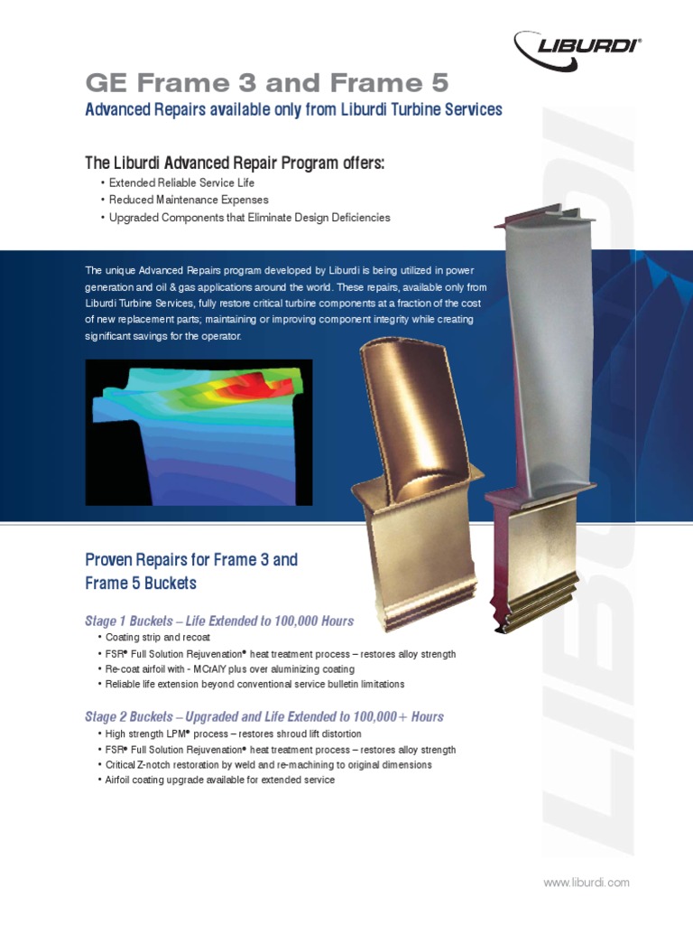 GE Frame 3 5 | PDF | Gas Turbine | Building Materials