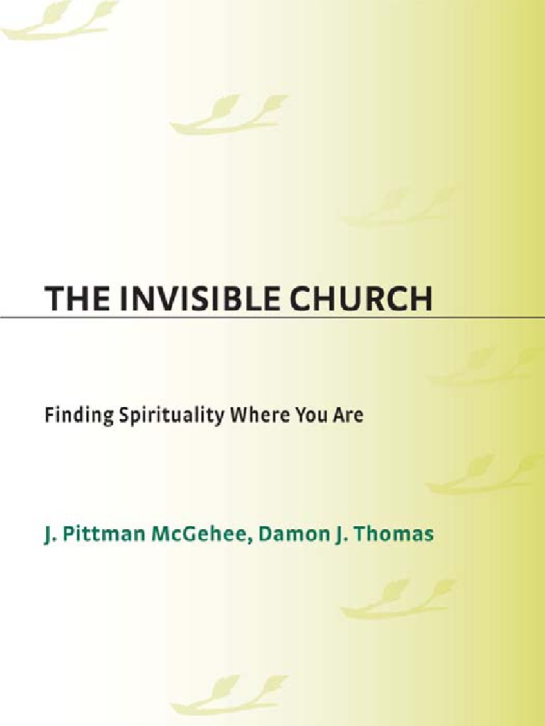 The Invisible Church | PDF | Spirituality | Carl Jung