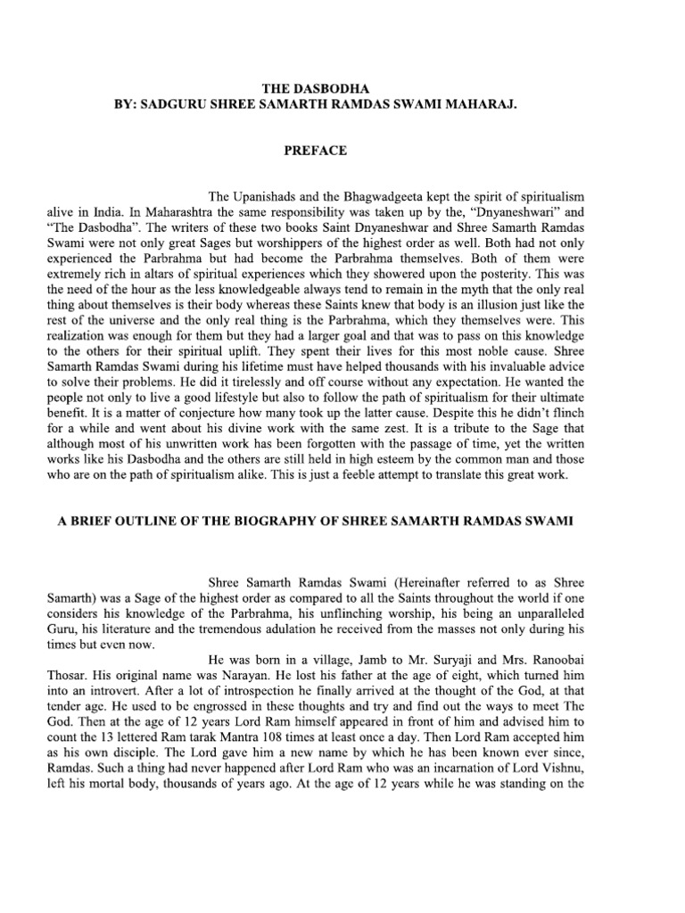 Dasbodh ENG | PDF