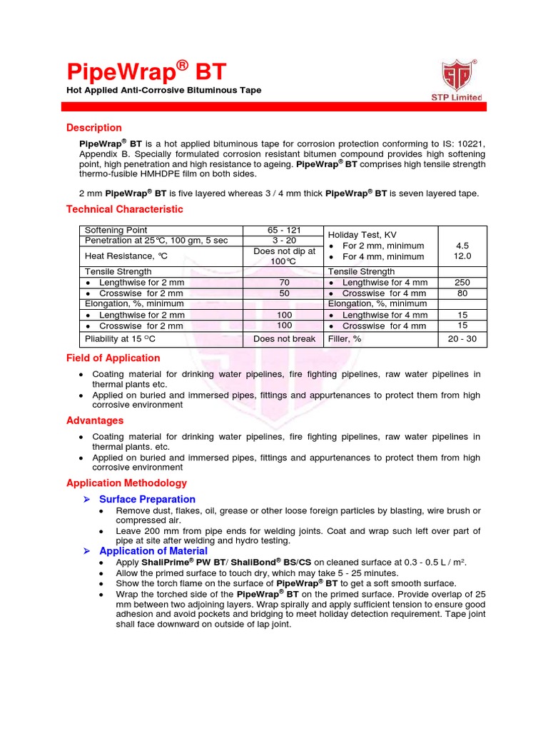 PipeWrap BT | PDF | Pipe (Fluid Conveyance) | Welding