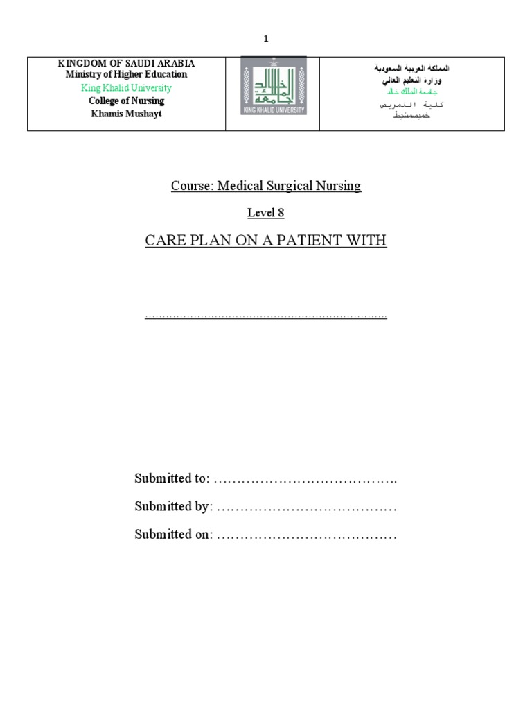 1nursing Care Plan Format MSN2 | PDF | Nursing | Physical Examination