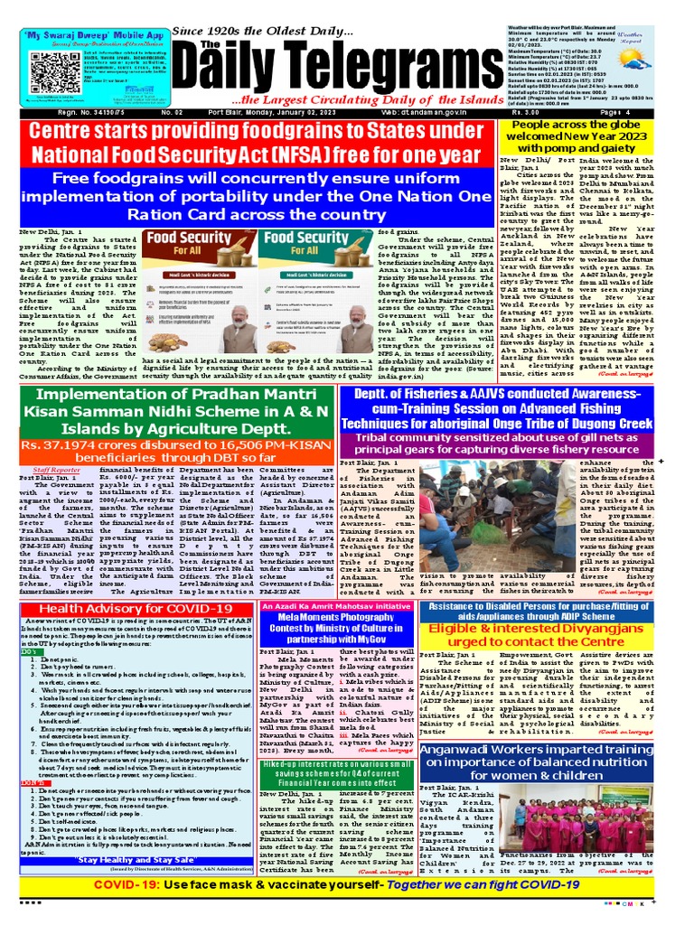 The Daily Telegrams Jan 02 | PDF