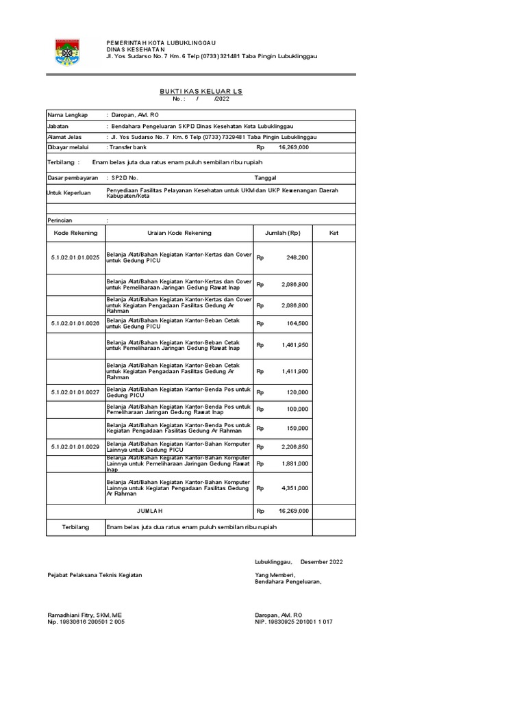 Rincian NPD ATK DAK RSSA 2022 | PDF