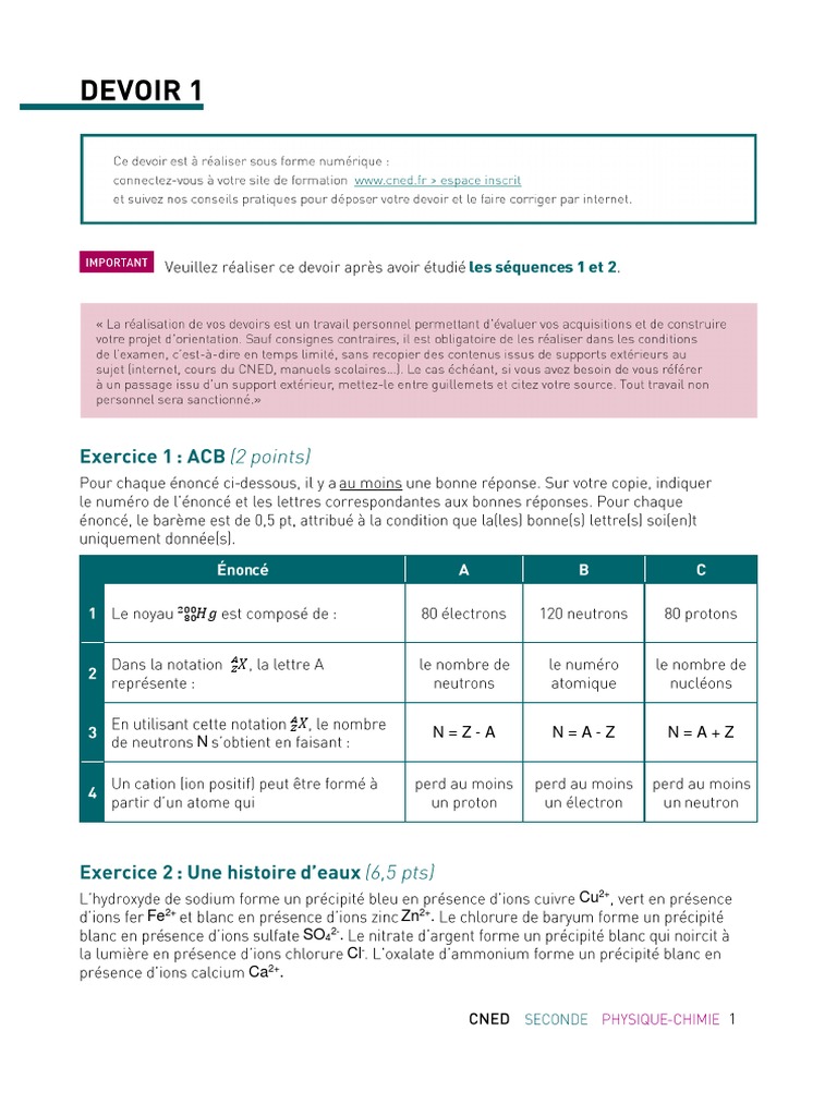 7 SP20 DV 01 21 - Devoir1 | PDF