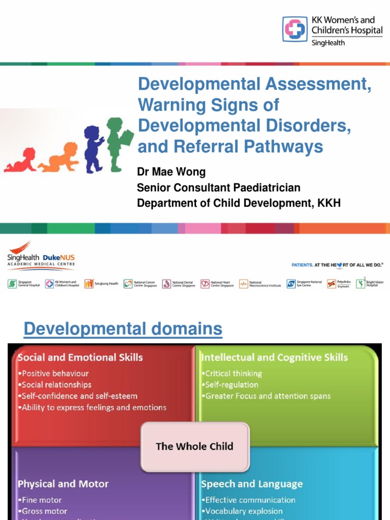 Developmental Assessment, Warning Signs and Referral Pathways | PDF ...