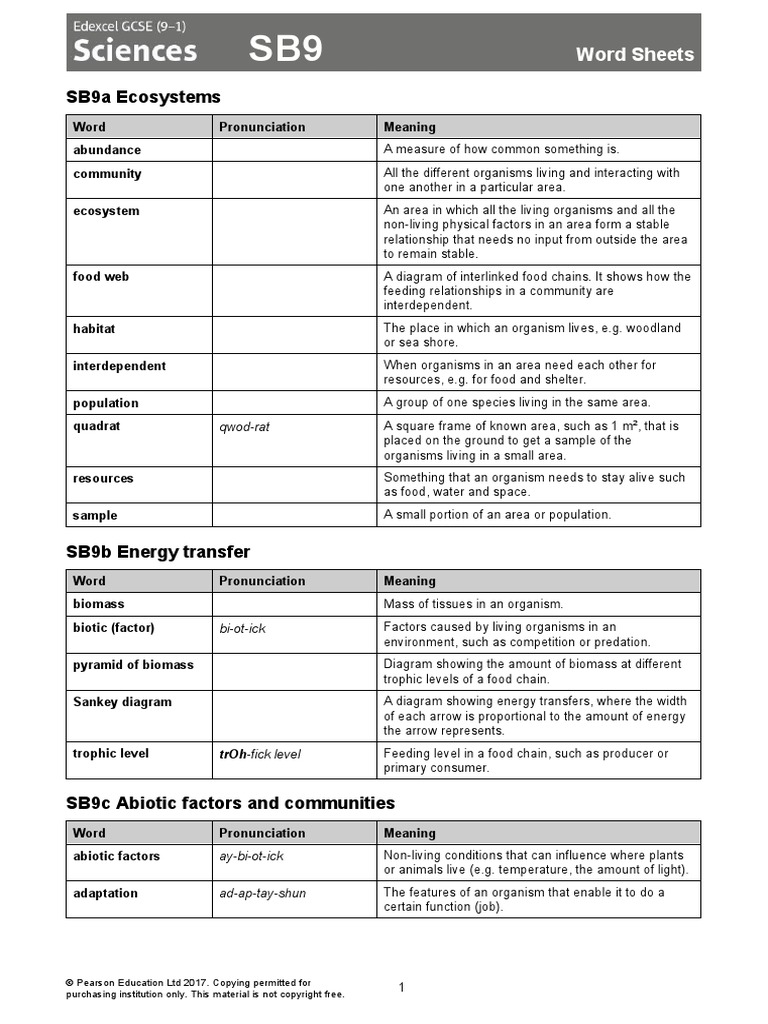 Edgcse Aap Sb9 Ws 0430 W | PDF | Ecosystem | Decomposition