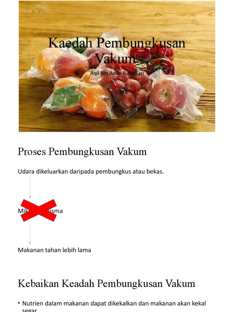 Kaedah Pembungkusan Vakum | PDF