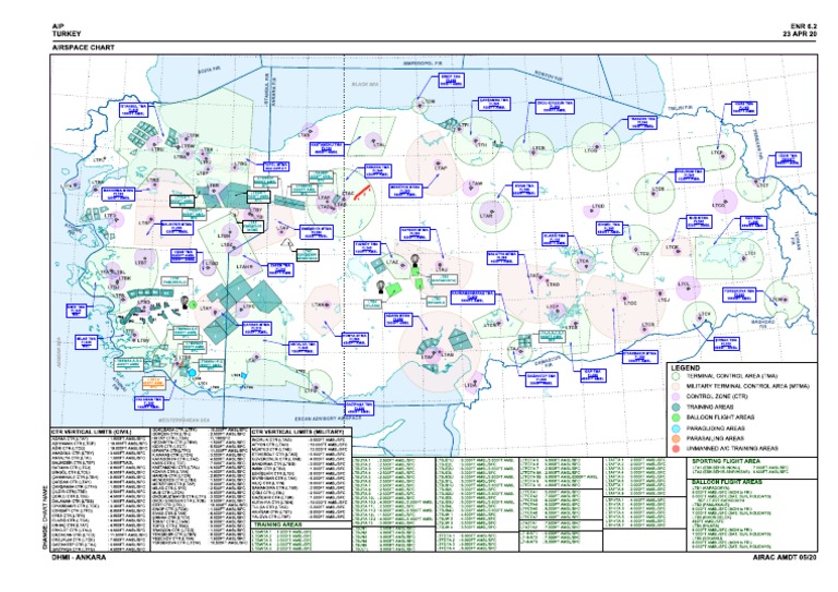 Airspace Chart | PDF | Physical Geography | Hydrography