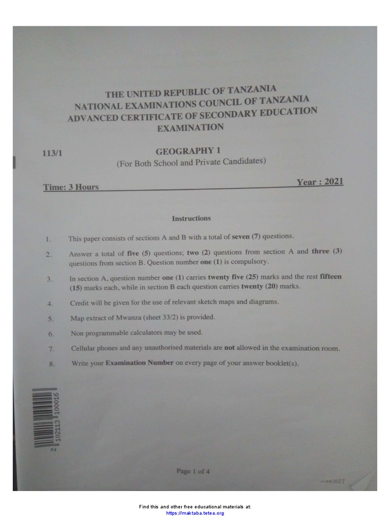 Free educational materials at maktaba.tetea.org | PDF