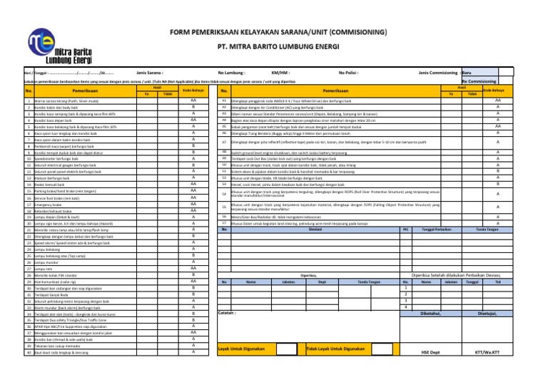 Form Commisioning | PDF