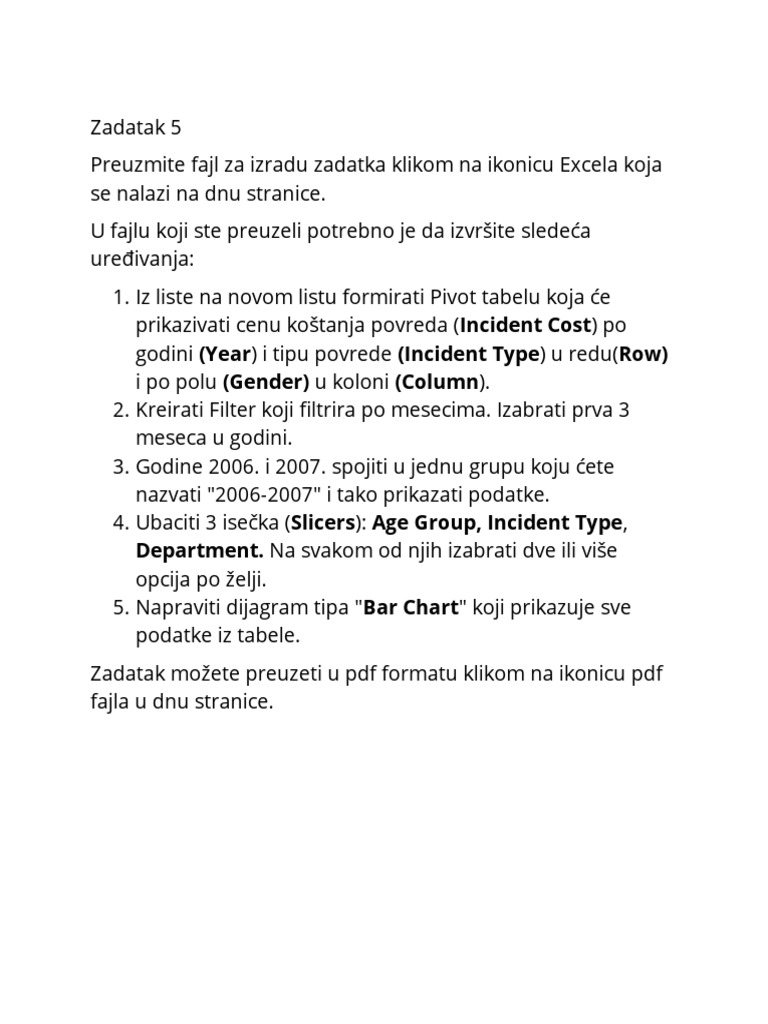 Zadatak 5 | PDF