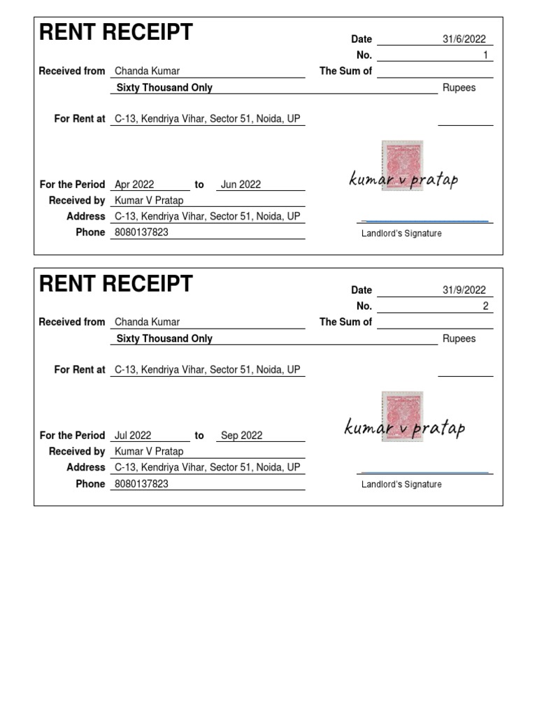 Rent Statement | PDF