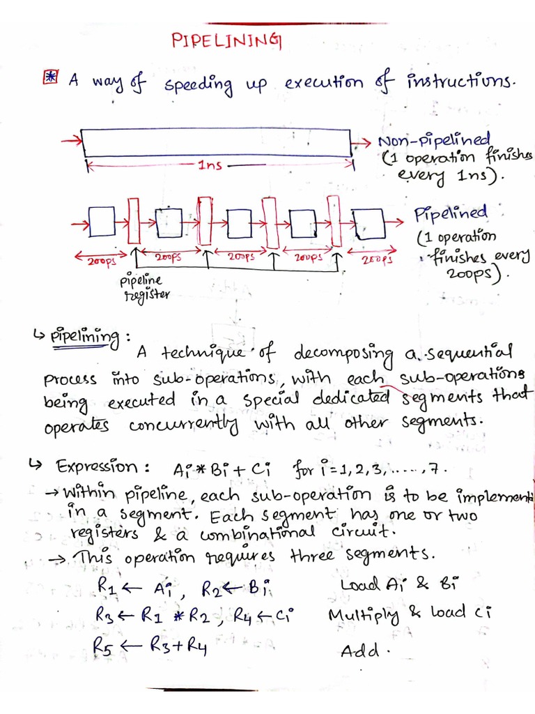 C A (Pipelining) | PDF