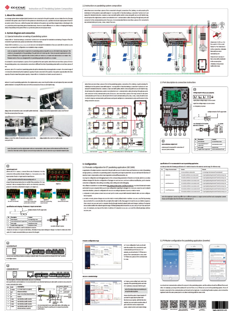 Guidelines for Wiring Multiple Hybrid Inverters in Parallel and Configuring the SEC1000 Energy ...