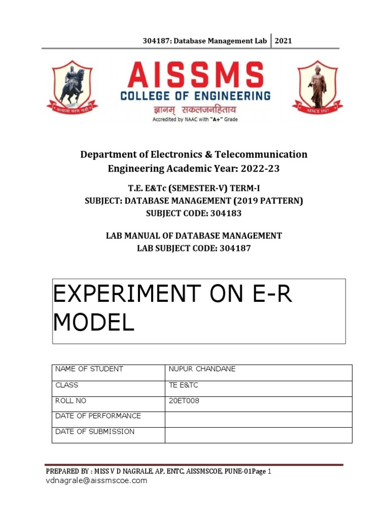 Assignment 1 | PDF | Databases | Data Model