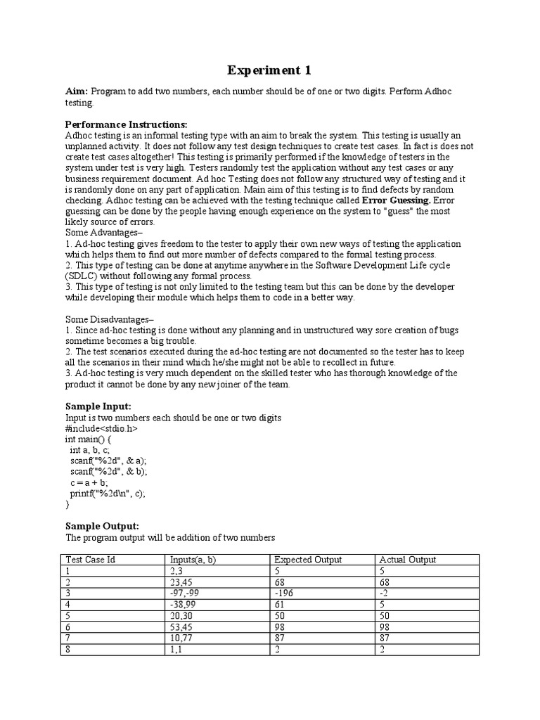 DD Path Testing of a Program to Determine the Nature of Roots of a ...