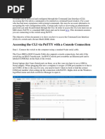 PuTTY CLI Access for Cisco Switches | PDF | Command Line Interface ...