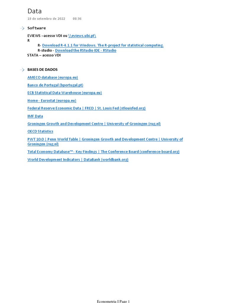 Databases + Software | PDF