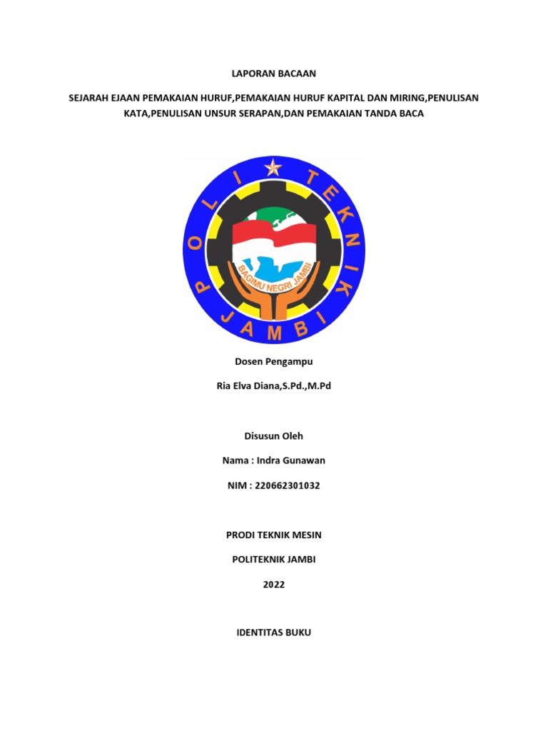 Laporan Bacaan Sejarah Ejaan-1 | PDF