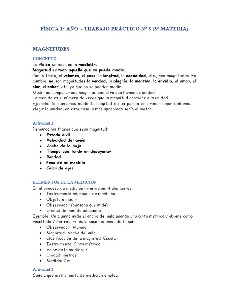 3ra Materia Física TP3 | PDF | Vector Euclidiano | Medición