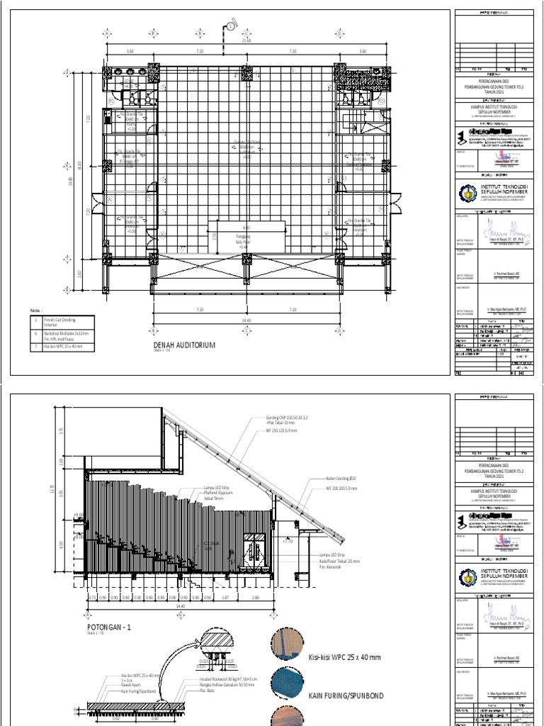 Denah dan Detail Gedung ITS 2 | PDF