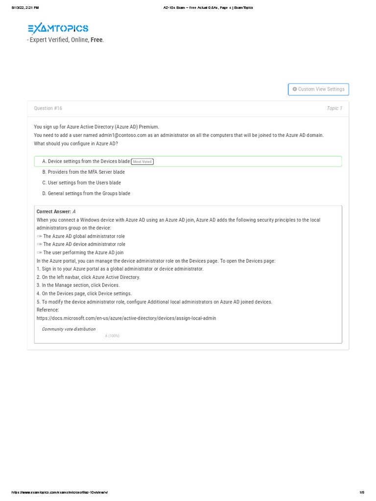 Expert Veri Ed, Online, Free.: Custom View Settings | Download Free PDF ...