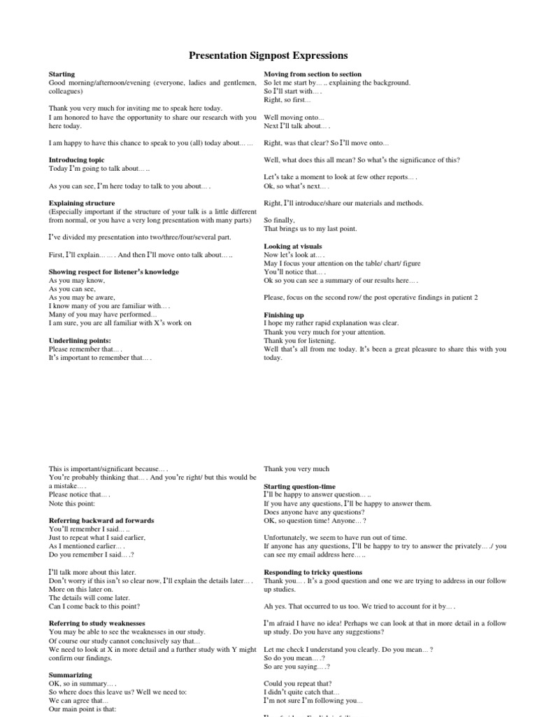 Presentation Signpost Expressions | PDF | Cognitive Science | Cognition