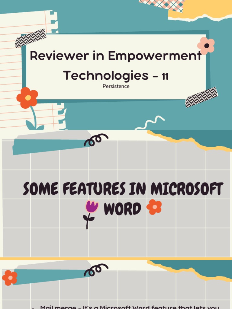 Reviewer in Empowerment Technologies - 11 | PDF | Microsoft Word | Hyperlink