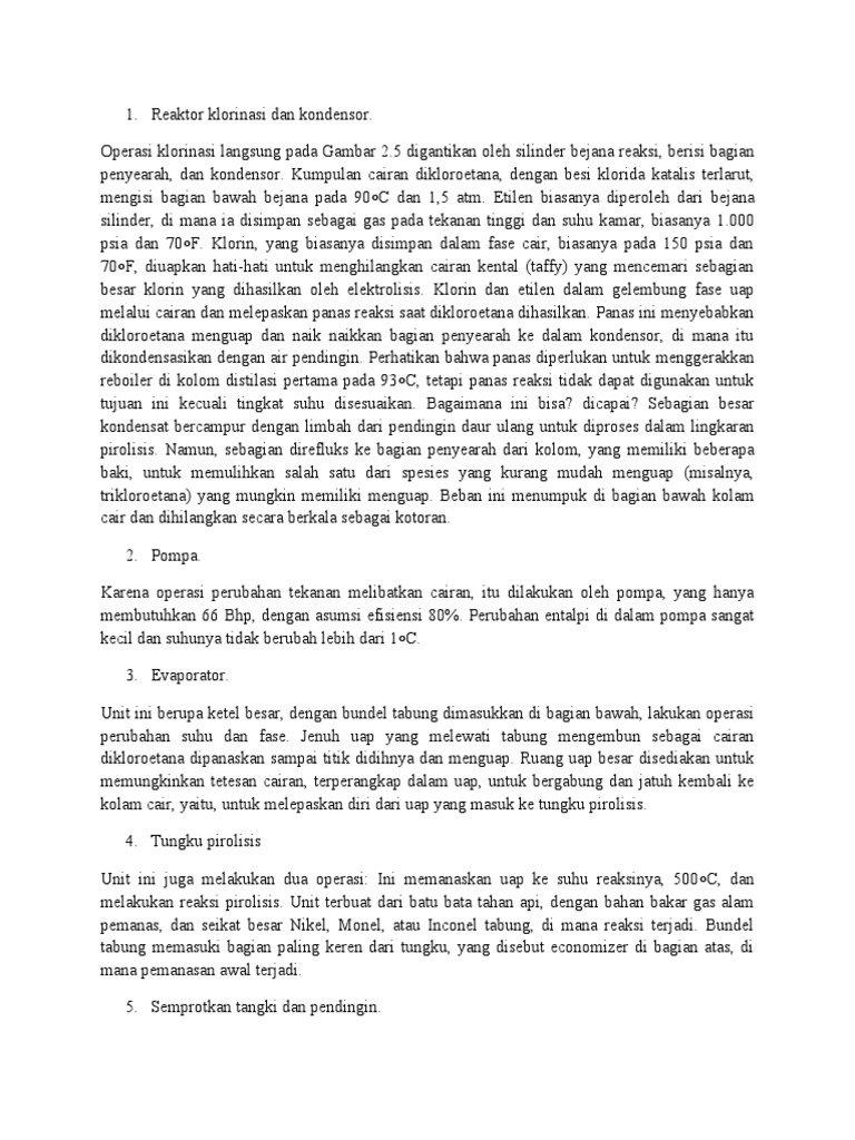 Reaktor Klorinasi Dan Kondensor | PDF