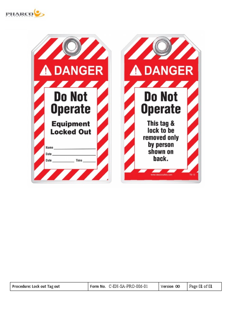 LOTO Card-006-01 | PDF