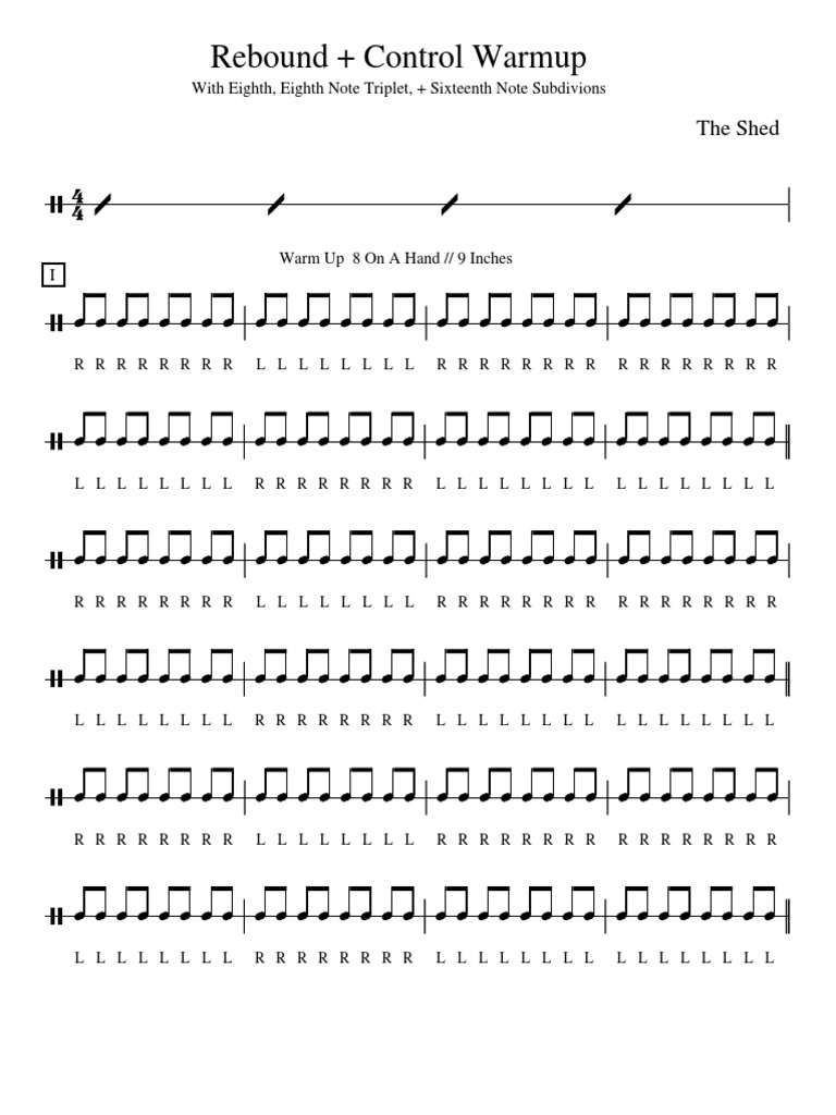 Rebound Control Warmup | PDF