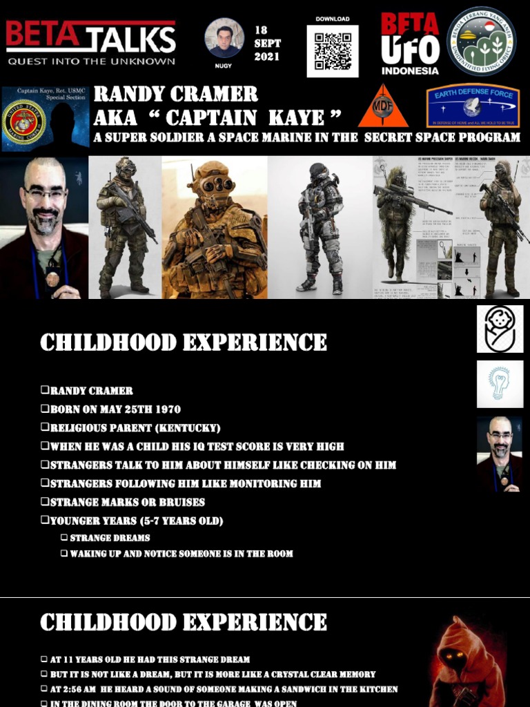 BETA TALKS 18 SEPTEMBER 20219 Randy Cramer A Super Soldier A Space ...