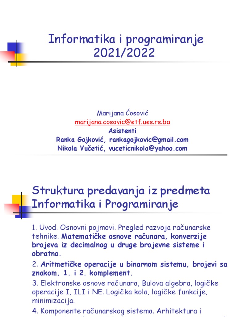 Informatika MAS Lecture02 | PDF