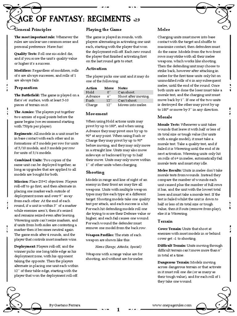 Age of Fantasy - Regiments | PDF | Military | Warfare