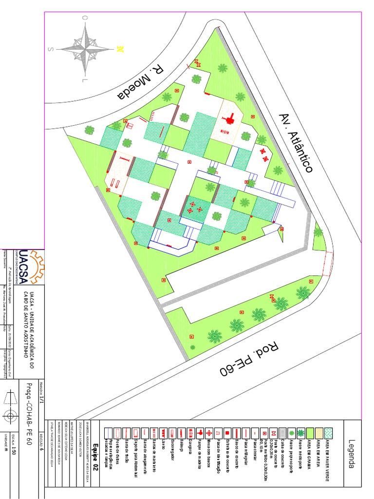 Planta baixa de uma praça | PDF | Engenharia | Engenharia Civil