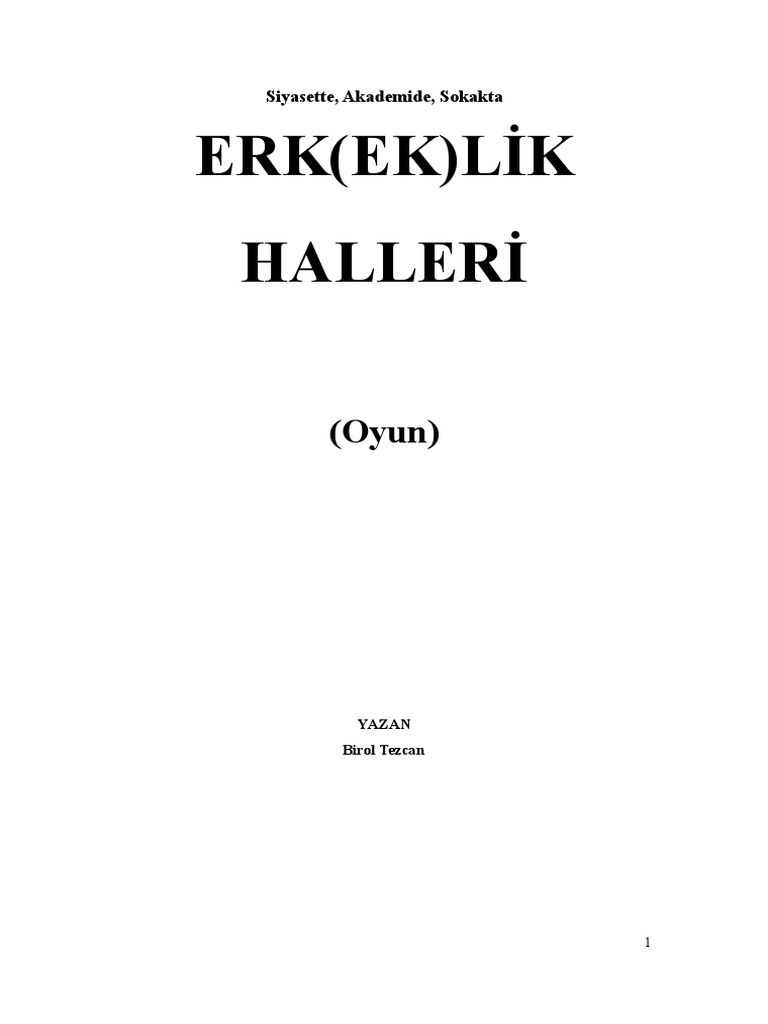 Erkeklik Halleri | PDF