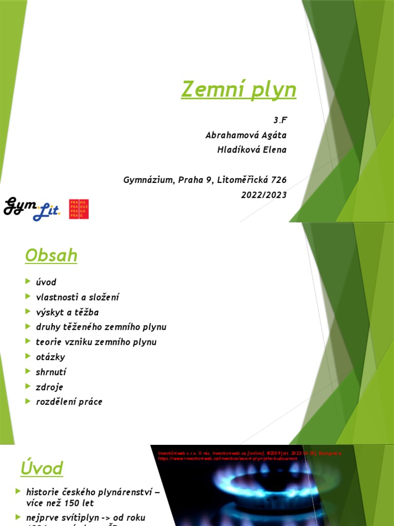 Zemní Plyn - Abrahamová, Hladíková 1 | PDF