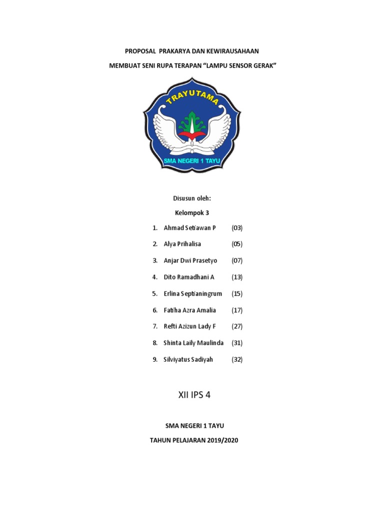 Proposal Lampu Sensor Gerak | PDF