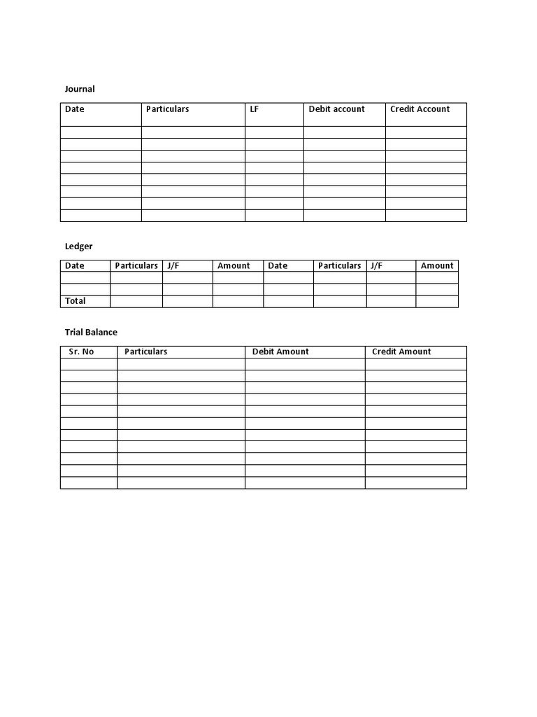 Accounts Format | PDF | Debits And Credits | Budget