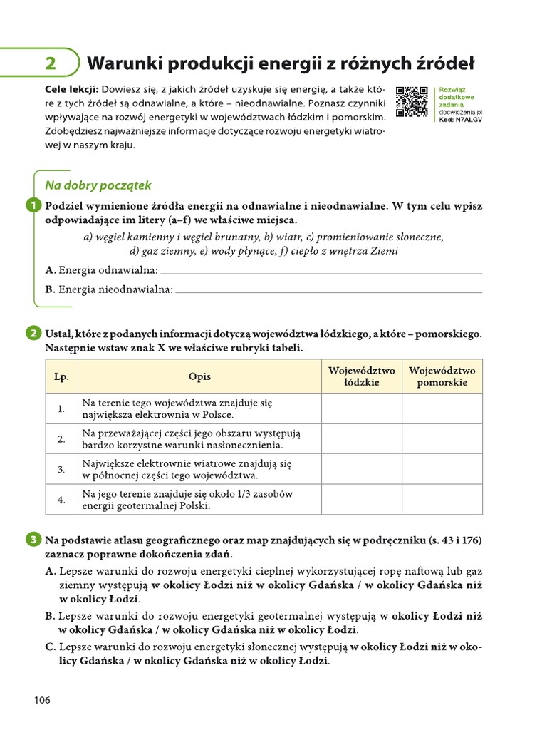 Zosia Warzecha - Energia Z Różnych Źródeł | PDF