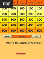 Jeopardy Questions | PDF | The United States | Leisure