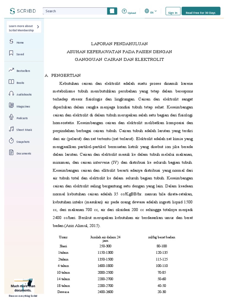PDF 169 LP Cairan Dan Elektrolit Sdki | PDF