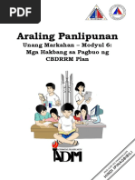 AP 10 - Q1 - Mod6 - Mga Hakbang Sa Pagsasagawa NG CBDRRM Plan | PDF