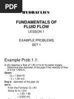 Hydraulics Formula Sheet EN2314 | PDF | Buoyancy | Fluid Mechanics