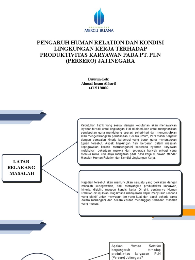 Pengaruh Human Relation Dan Kondisi Lingkungan Kerja Terhadap ...