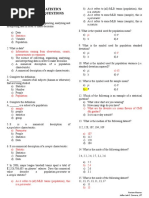 Final Exam in Statistics | PDF | Statistics | Student's T Test