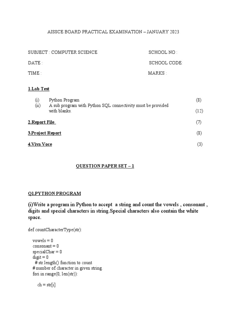 Python Programs For Practicals | PDF | Computer Data | Software Development