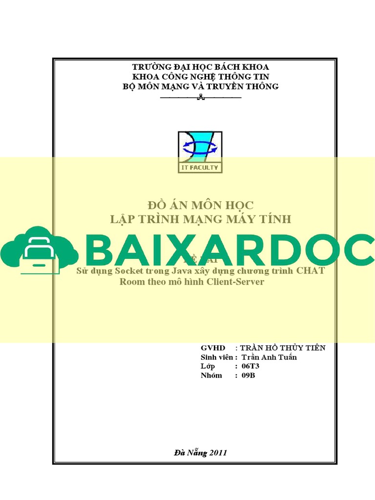 Docxvn Xay Dung Chuong Trinh Chat Room Client Server Bang Socket Trong ...