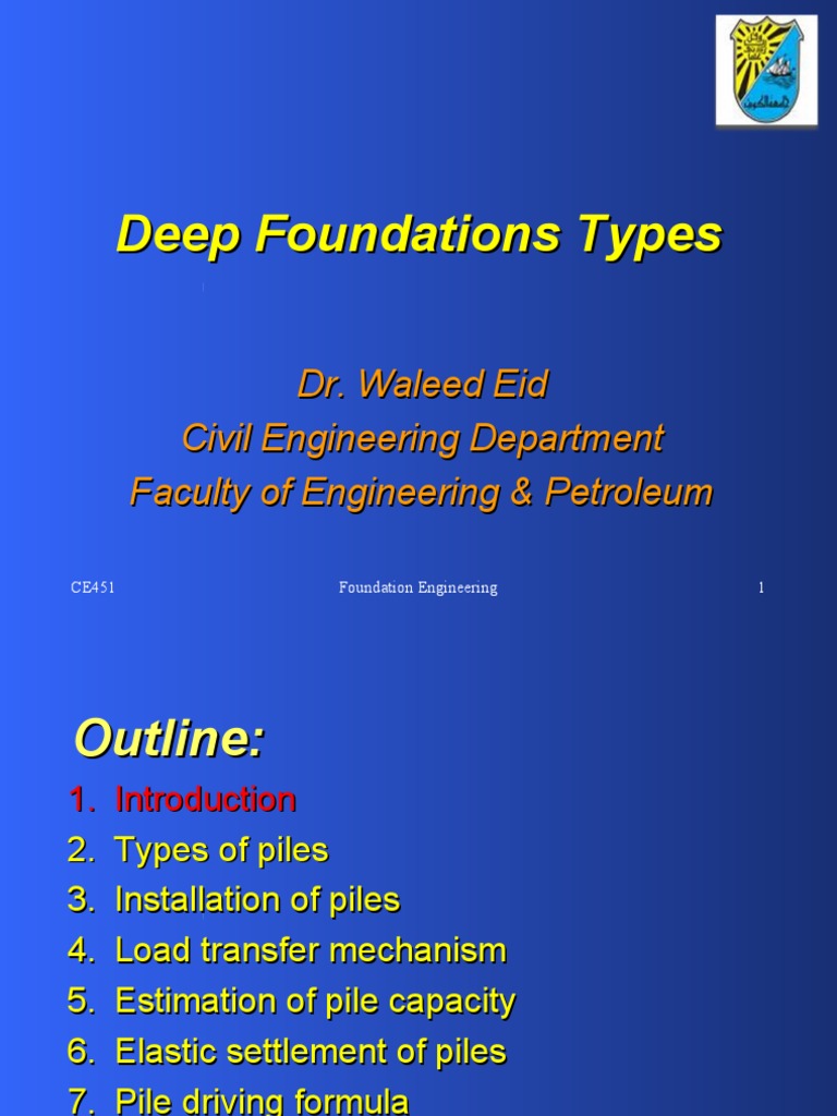 Deep Foundation Engineering | PDF | Deep Foundation | Foundation ...